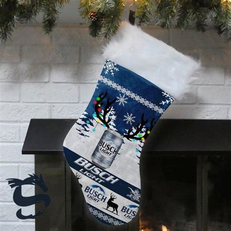 Deer Busch Light Christmas Stockings Busch Beer Christmas Stocking