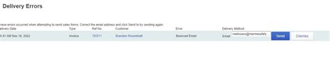 Got Error Message After Sending Invoice I Opened Customer Link And Was