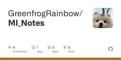 Github Greenfrograinbowminotes