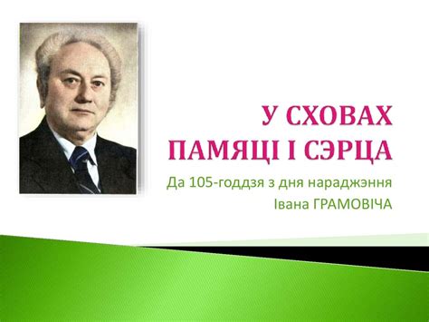 Іван Іванавіч Грамовіч презентация онлайн
