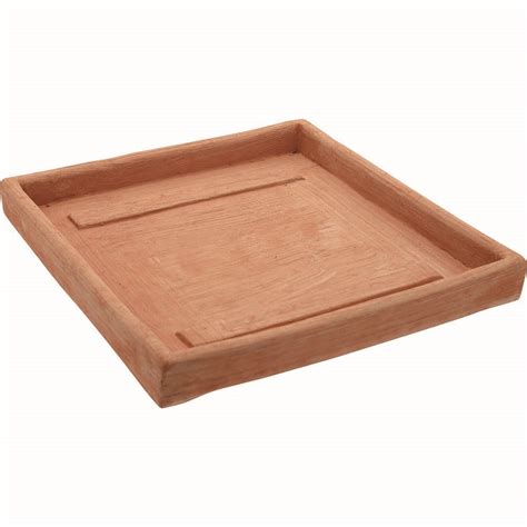 Clay Flower Pot Saucer Sottovaso Quadrato Χορομίδης