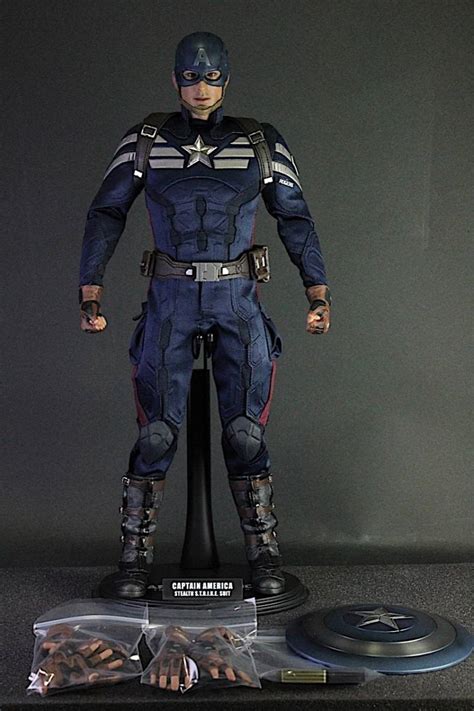 ホットトイズ「キャプテン・アメリカ／ウィンター・ソルジャー」キャプテン・アメリカ（ステルス・スーツ版） 箱無し展示品の落札情報詳細