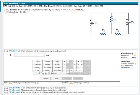 Solved 17 Problem 6 Consider The Circuit Shown Where