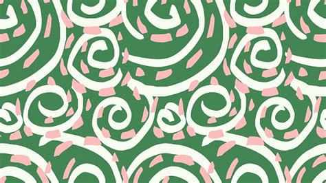 손으로 그린 스케치 큰 추상 유기적 인 모양 완벽 한 패턴 벡터 미니멀리스트 녹색 배경 독특한 꼬인 모양 프린트를 위한 현대적인