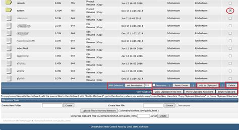 how to use file manager in direct admin panel website solution