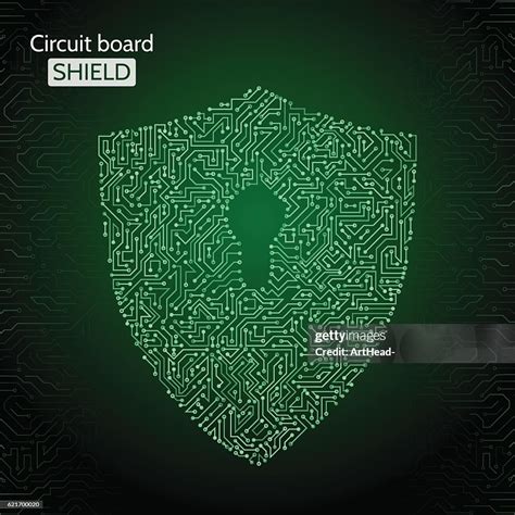Circuit Shield High Res Vector Graphic Getty Images