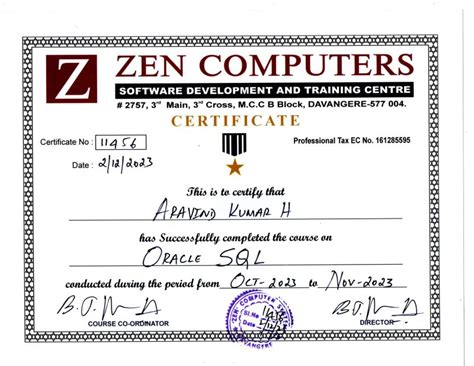 aravind kumar h on linkedin oracle sql certification