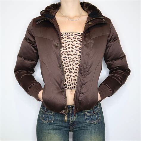 Chocolate Brown Puffer Jacket Imber Vintage