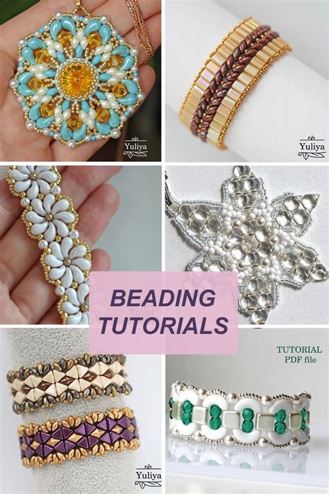Beaded Jewelry Pdf Tutorials By Yuliya Abelovich Simple Beading