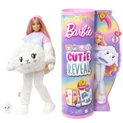 Boneca Barbie Cutie Reveal 10 Surpresas Fantasia De Ovelha Mattel