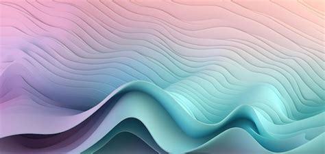Premium Ai Image Abstract Pastel Rainbow Wavy Background With Smooth Gradient Generative Ai