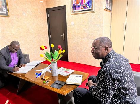 H E Dr Benson Alfred Bana Receives His Grace Archbishop Daniel Okoh