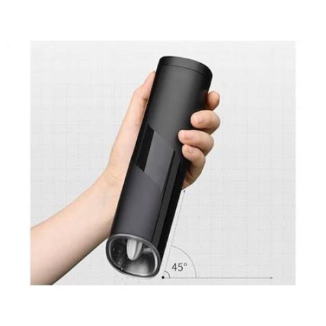 Електрическа мелница за сол черен пипер и подправки 3 степени на смилане сензор за гравитация