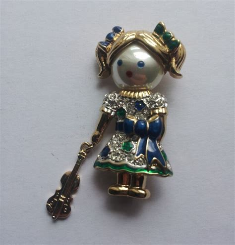 Very Rare Vintage Butler And Wilson Girl With A Musical… Gem