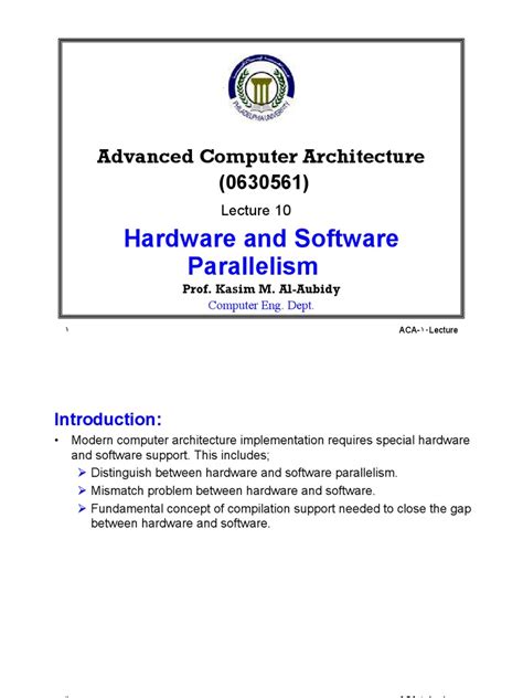 Hardware Vs Software Parallelism Download Free Pdf Parallel