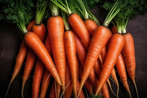 Premium AI Image A Bunch Of Carrots With The Tops