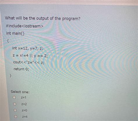 Solved What Will Be The Output Of The Program Include Int