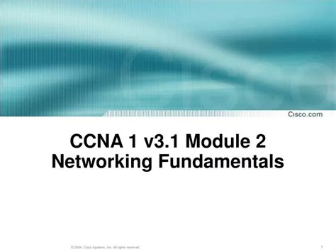 Ppt Ccna 1 V3 1 Module 2 Networking Fundamentals Powerpoint