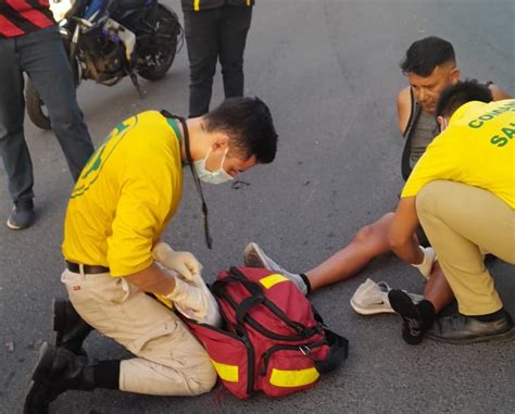 Accidente Tres Personas Resultaron Lesionadas