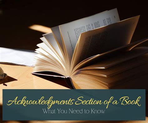 Acknowledgments Section of a Book: What You Need to Know - Quantum Discovery