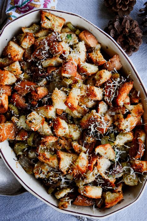 Best Old Fashioned Bread Stuffing Recipe With Sage Living The Gourmet