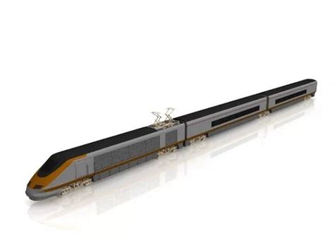 High Speed Rail Train Free 3d Model Max Vray Open3dmodel