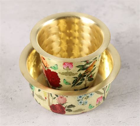 Buy Bird Land Brass Coffee Tumbler Set Brass Coffee Tumbler Set