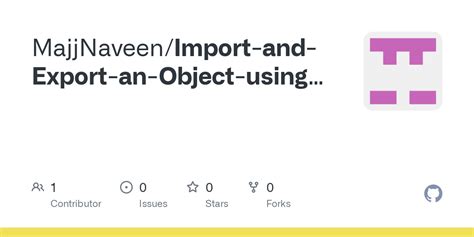 Github Majjnaveenimport And Export An Object Using Common Js Module