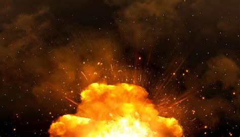 Premium Photo Huge Realistic Hot Explosion