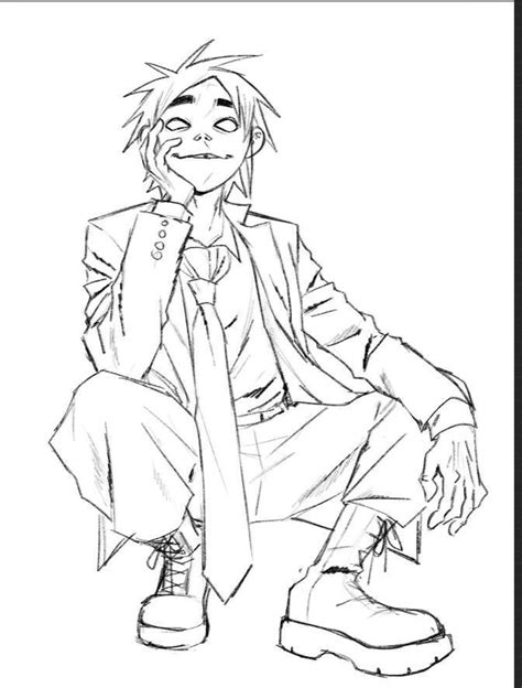 Gorillaz Coloring Pages