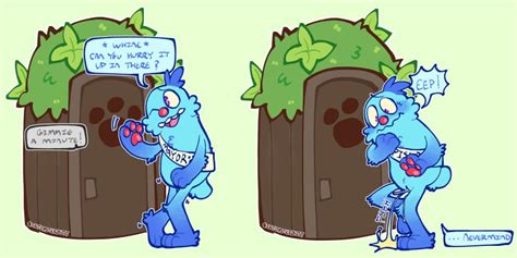 Rule 34 Absurd Res Anthro Bathroom Blue Body Blue Fur Blush Blushing Profusely Bodily Fluids