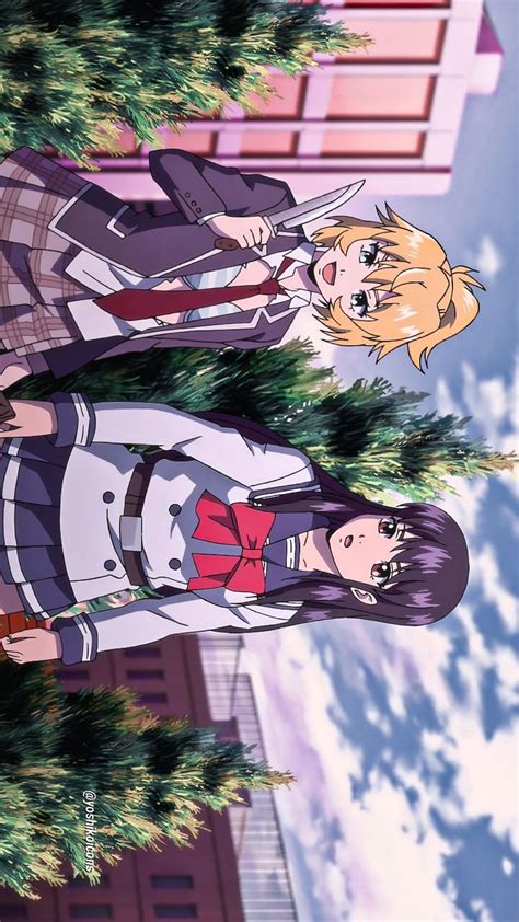 Mayuko Nise Yuri Honjo Tenkuu Shinpan High Rise Invasion Anime