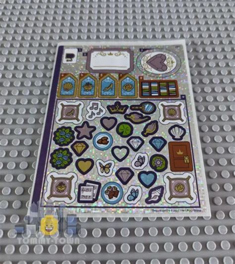 Lego Sticker Sheet 43193 Ariel Belle Cinderella Tianas Storybook
