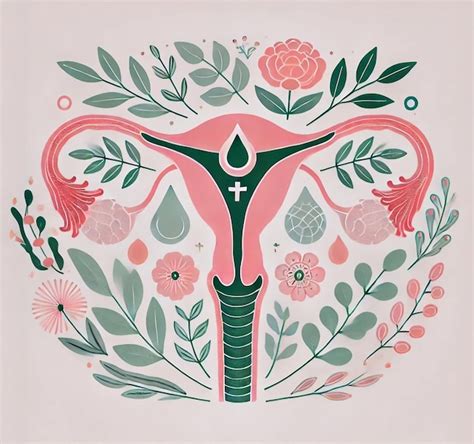 Premium Vector Minimalist Female Reproductive System Illustration