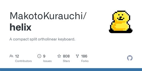 Github Makotokurauchihelix A Compact Split Ortholinear Keyboard