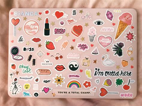 25 Aesthetically Pleasing Red Bubble Stickers For Your Laptop Society19