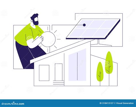 Passive Solar Design Green Gradient Concept Icon Vector Illustration