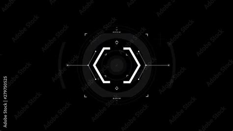 Target Pointer And Futuristic User Interface Hud Gui Digital Text