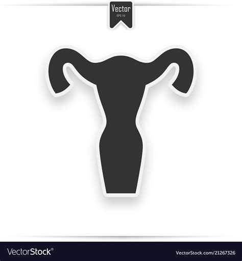 Uterus Icon Royalty Free Vector Image Vectorstock