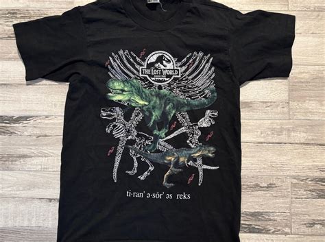 Vintage 1997 Jurassic Park The Lost World Shirt Tagge Gem