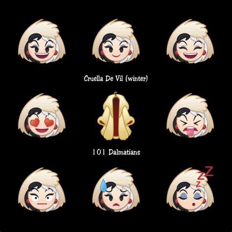 Cruella De Vil S Phone As An Emoji Drawing By Disney