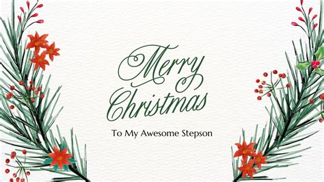 Merry Christmas Stepson Wishes Greetings And Quotes 2023