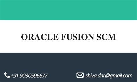oracle fusion scm video tutorials