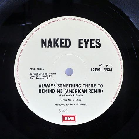 Naked Eyes Always Something There To Remind Me Emi Emi