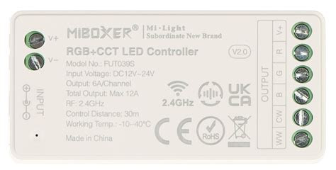 LED Lighting Controller LED RGBW WC RF GHz RGBCCT RGBWW V DC MiBOXER Mi Light
