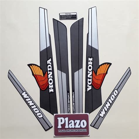 Stiker Striping Lis Body Motor Honda Win Silver Abu Lazada Indonesia