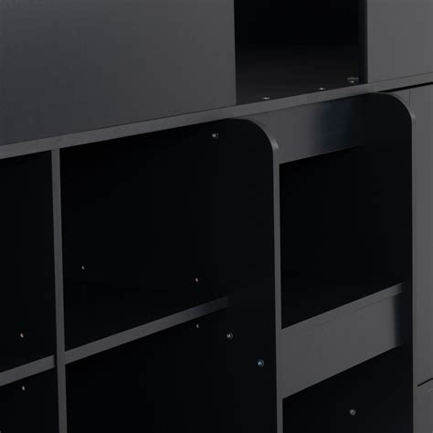 200 206 023 Orlando Low Sleeper Bed Dark Grey Wholesale Beds