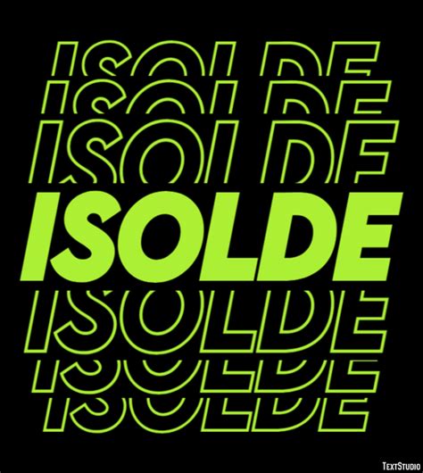 Isolde Text Effect And Logo Design Name