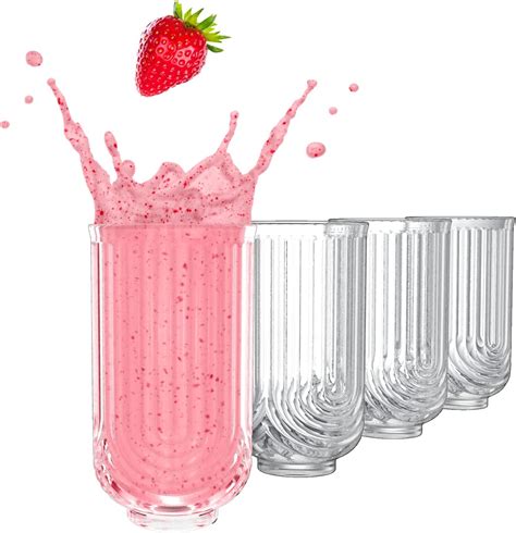Greenline Goods Art Deco Cocktail Glasses Set Of 4
