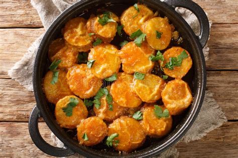 Fried Spanish Potatoes In A Spicy Sauce Patatas A La Importancia